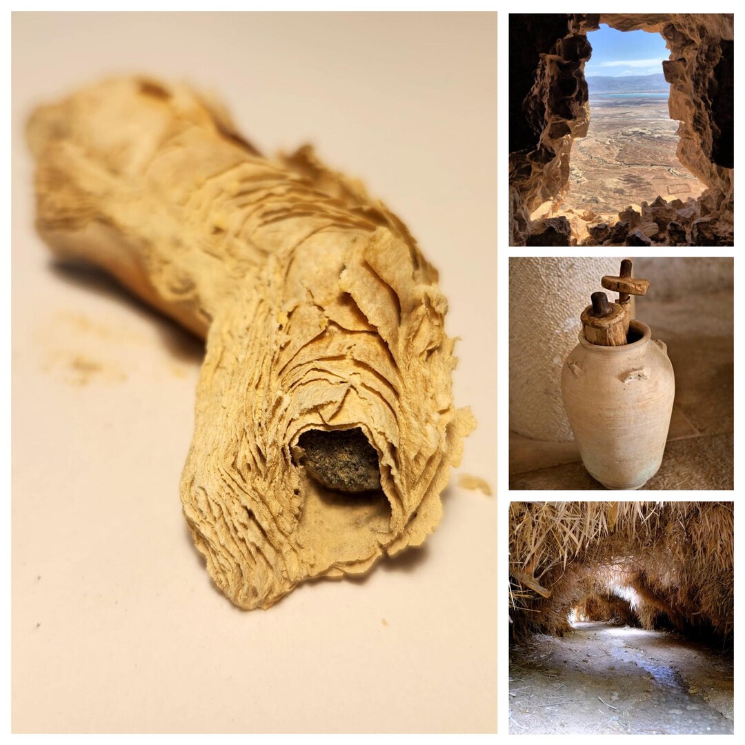 Mysterious Parchment Scroll With Core Dead Sea Caves Israel Holy Land ...