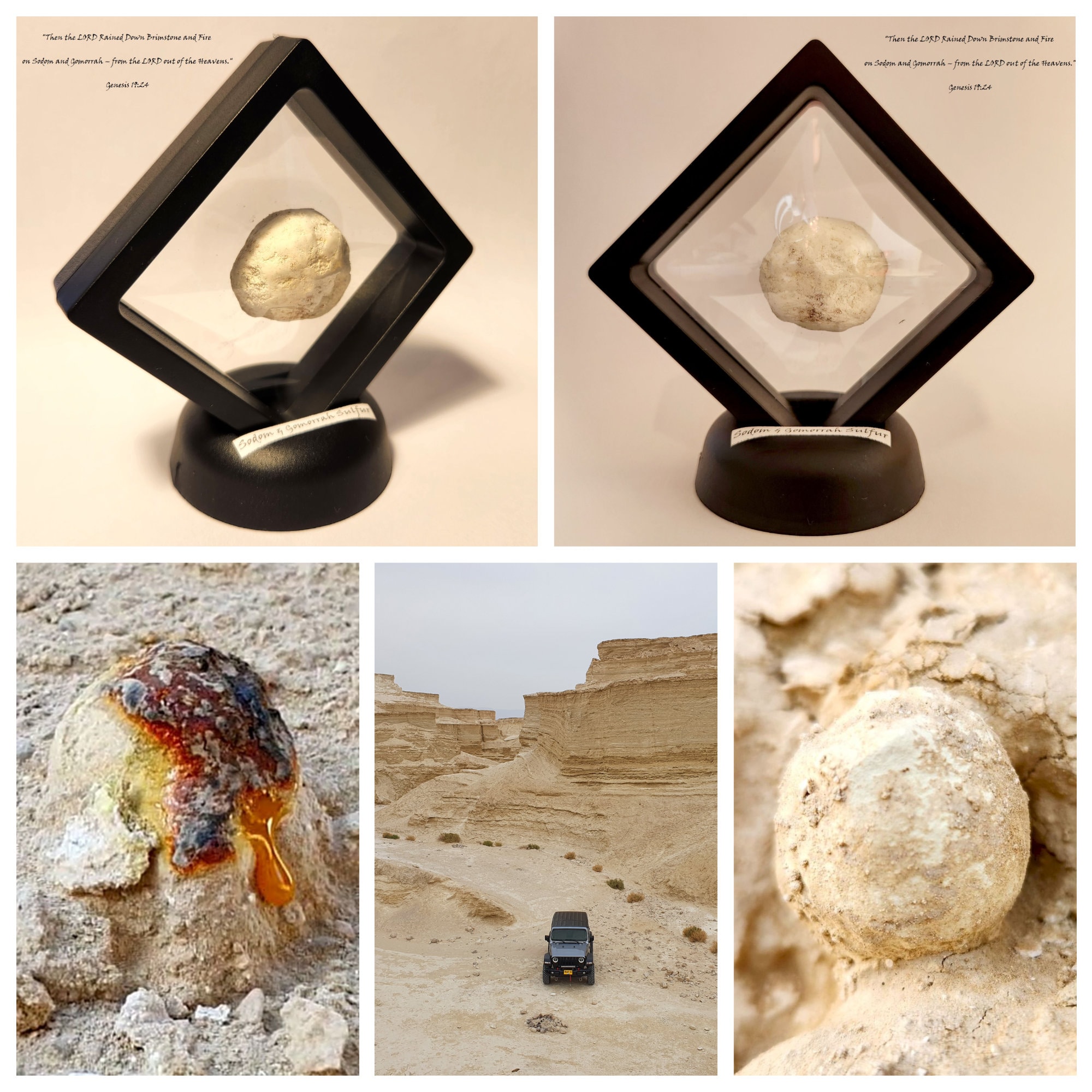 Authentic Floating Brimstone Sulfur Ball Great Biblical Gift From Sodom ...