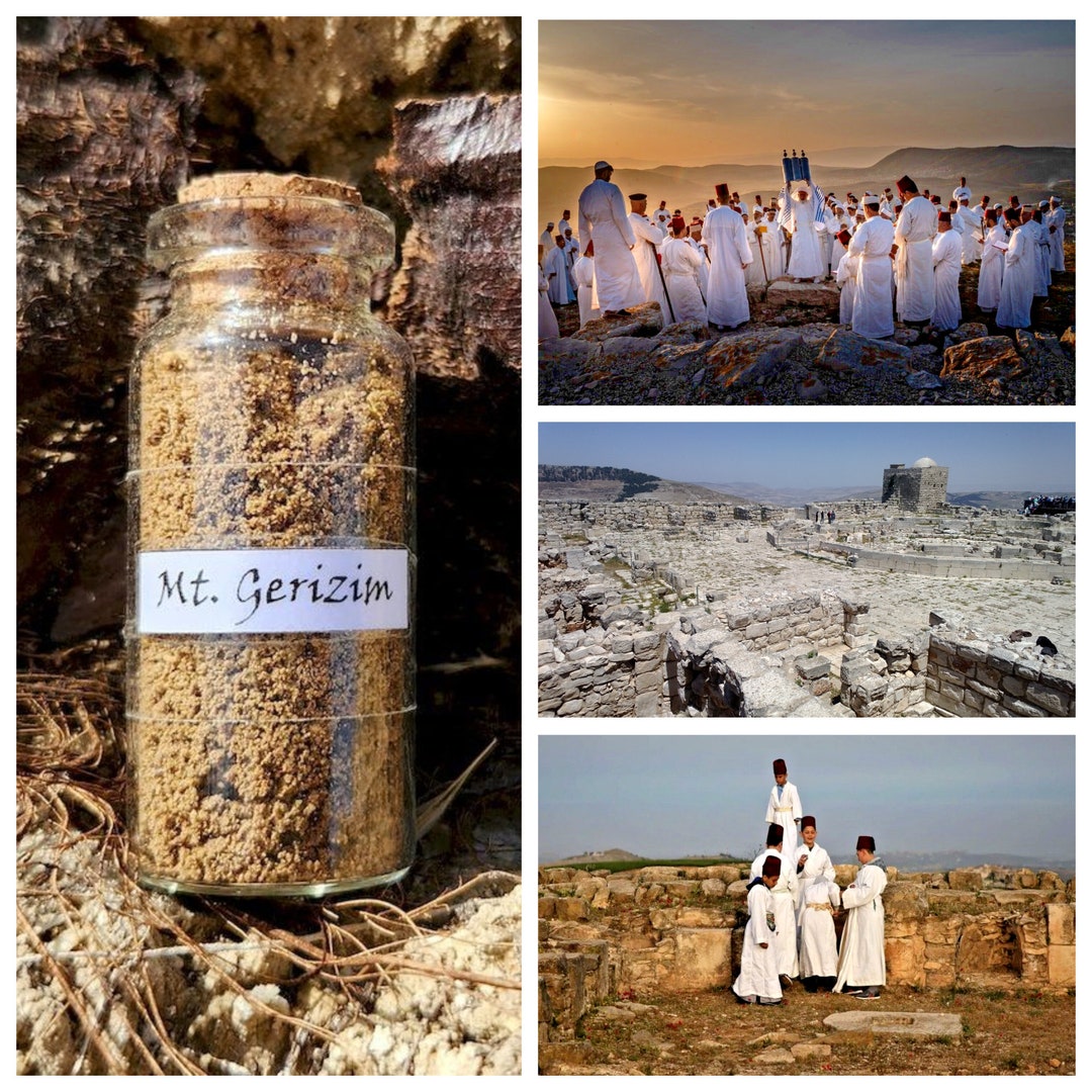 Biblical Mt. Gerizim Sand Mount of Blessing Law of Moses Jesus Holy ...