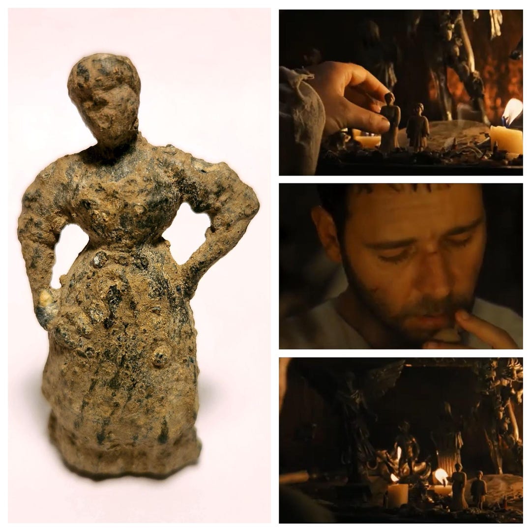 Ancient Roman Figurine gladiator Maximus Wife Legio VI Ferrata Holy ...