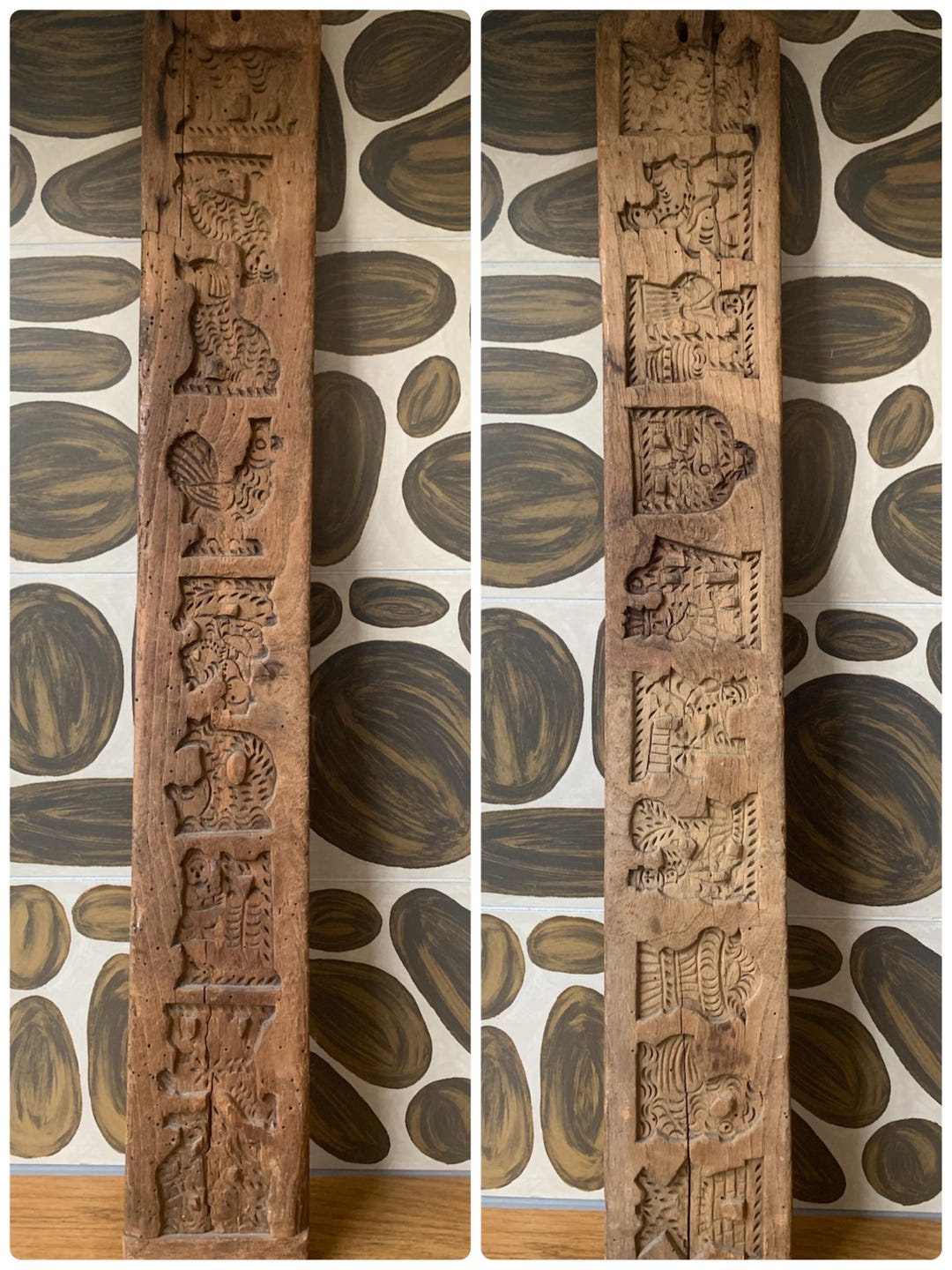 Vintage Double Sided Rare Vintage Sinterklaas Wooden Speculoos ...