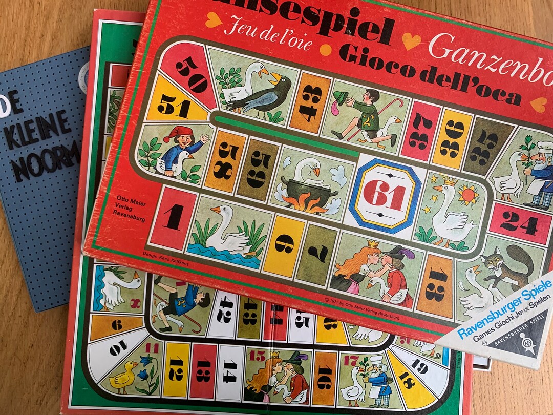 Ravensburger - Dice Game - Board Game - Ganzenbord Nr.11.201 - 1971 - Etsy