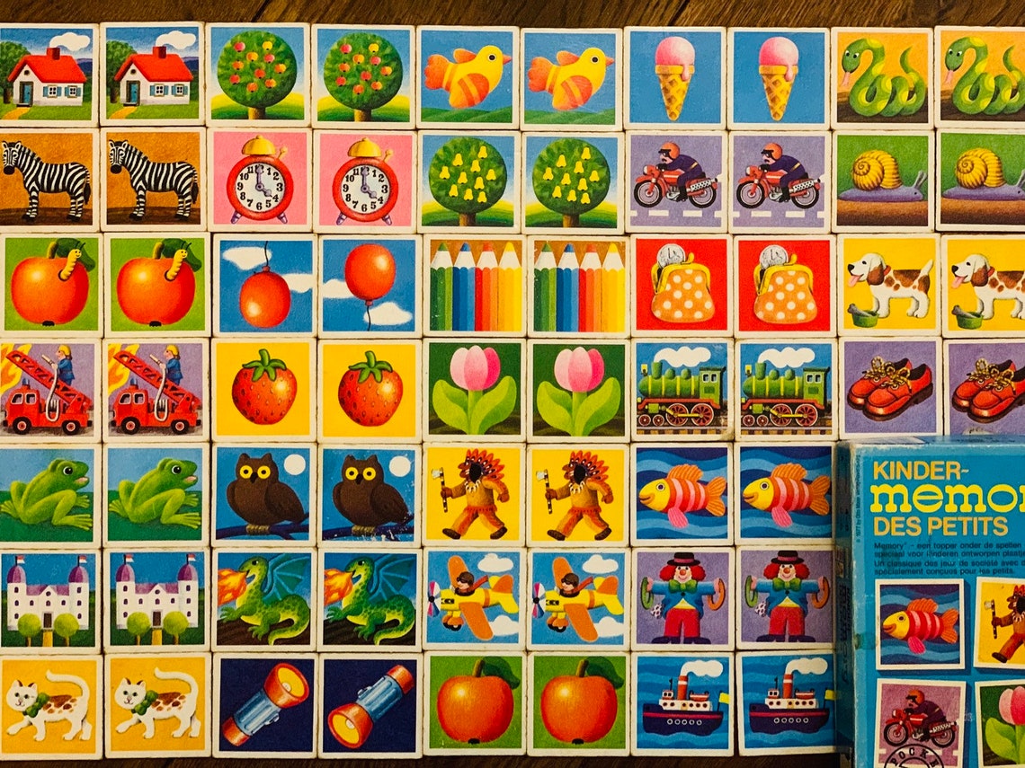 Ravensburger Junior Kinder Memory Game Des Petits 1977 - Etsy