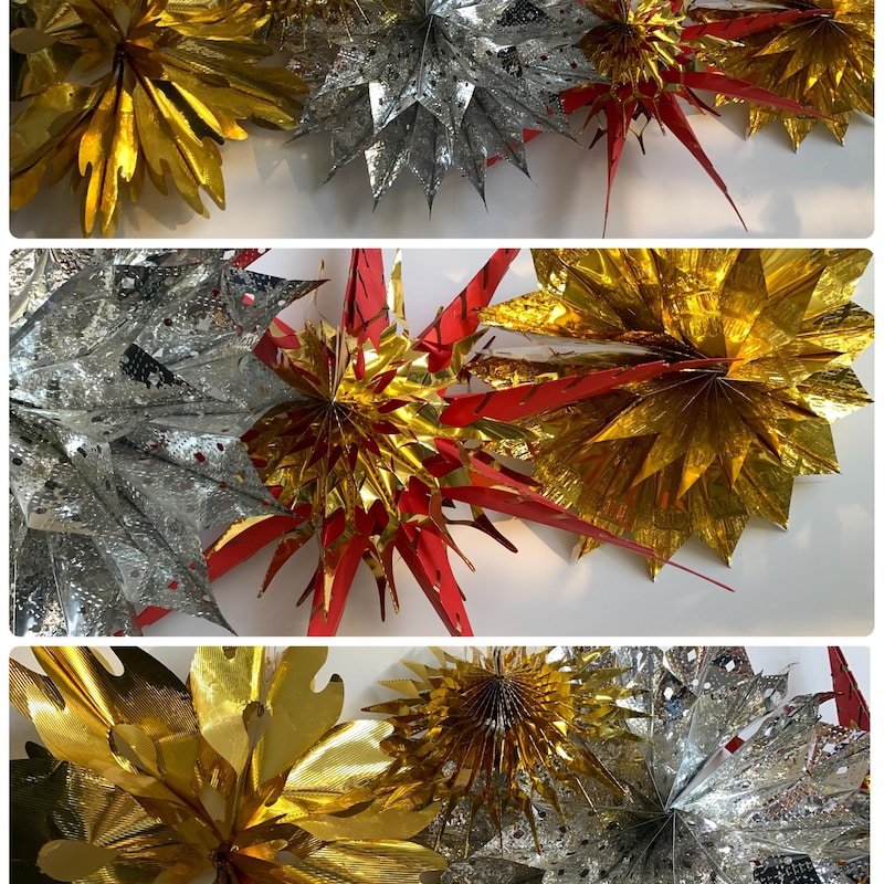 Foil Christmas Ceiling Decorations - Etsy UK