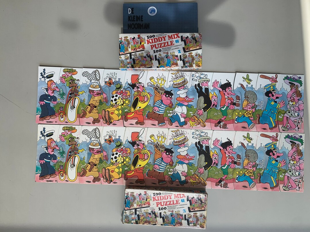 Vintage Jumbo Puzzle Games - Kiddy Mix Puzzles - 100 Possibilities 1092 ...