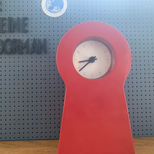 Ikea Ps Clock Red - Etsy