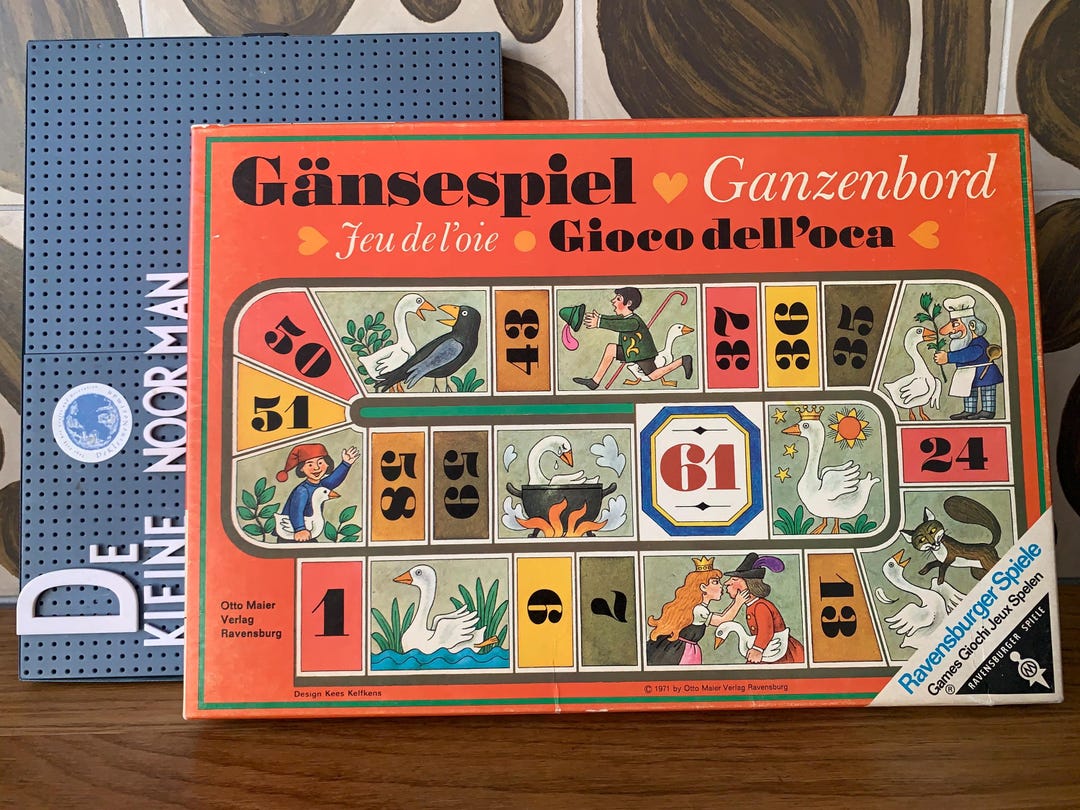 Vintage Ravensburger - Dice Game - Board Game - Ganzenbord Nr.11.201 ...