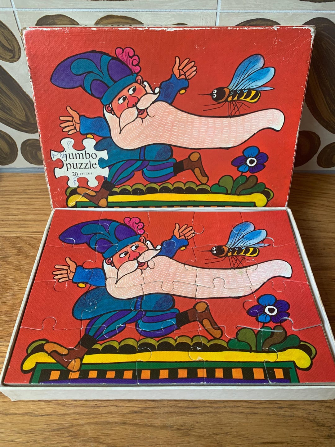 Jumbo Vintage Fully Interlocking Puzzle 935 - Dwarf - 20 Pieces - Etsy