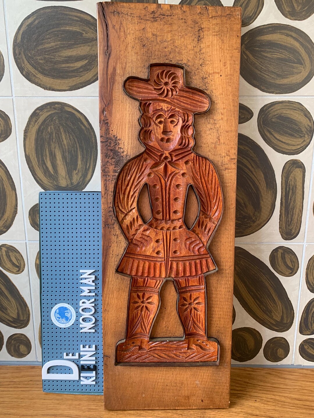 Dutch Vintage Wooden Speculaas Mold - Man - Speculaasplank Gingerbread ...
