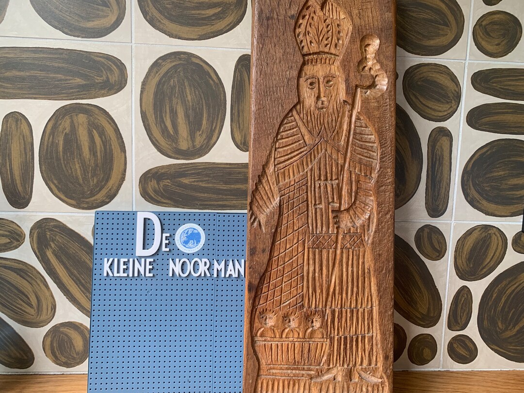 Rare Sinterklaas - Sint-nicolaas / Vintage Wooden Speculoos Speculaas ...