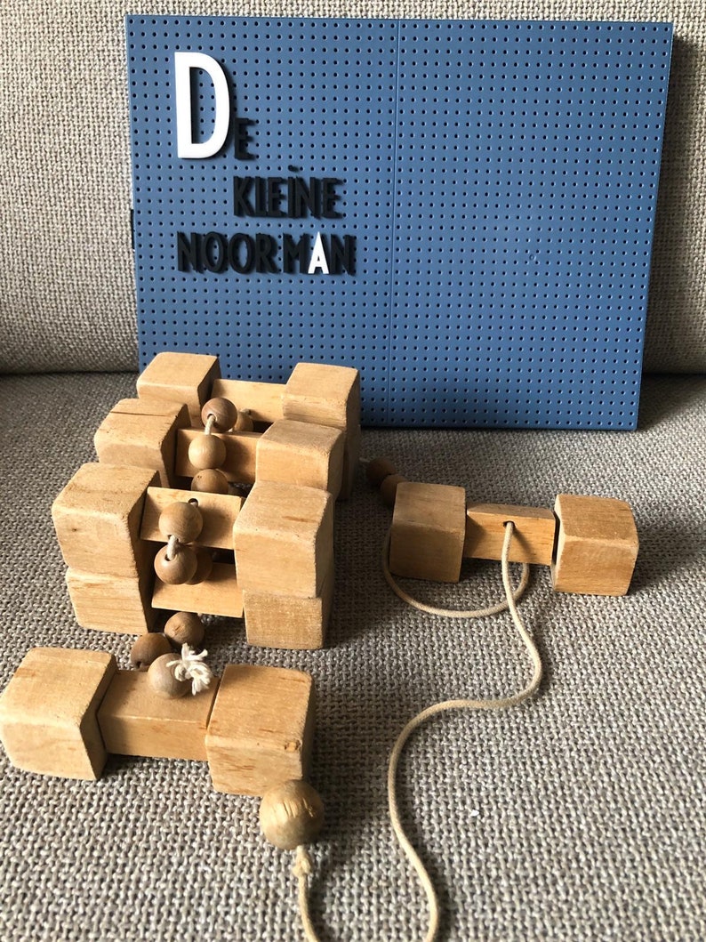 Vintage Wooden String Toy by Jukka Finland | Etsy