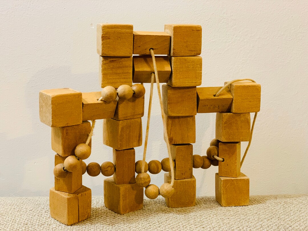 Vintage Wooden String Toy by Jukka Finland - Etsy