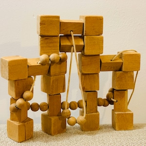 Vintage Wooden String Toy by Jukka Finland - Etsy