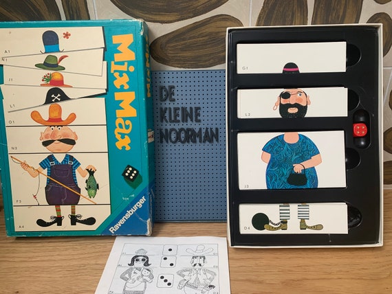 Vintage 1972 Ravensburger Game Mix Max Game Made in - Etsy