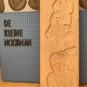 Sinterklaas With Zwarte Piet Wooden Speculoos Speculaas Cookie Mold ...