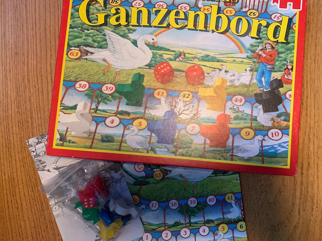 Jumbo - Dice Game - Board Game - Ganzenbord 1989 - Made in the ...
