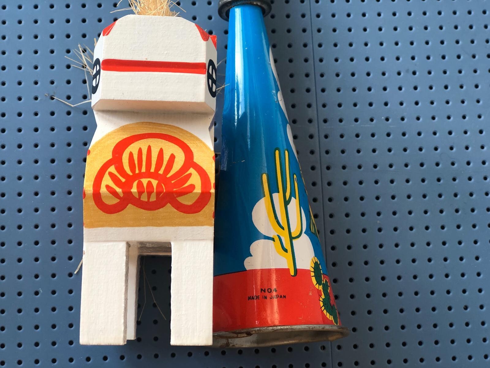 Japanese Vintage Toys Yawata Uma Wooden Horse and Old Whistle | Etsy