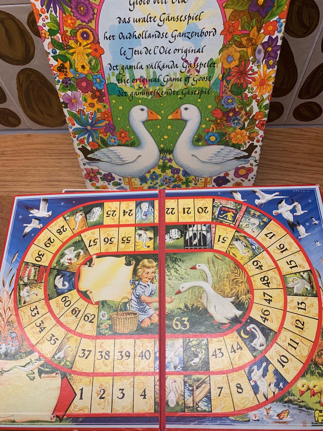 Vintage - Jumbo - Dice Game - Board Game - Ganzenbord Nr.313 - Made in ...