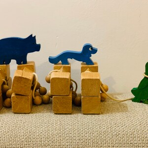 Vintage Wooden String Toy by Jukka Finland - Etsy