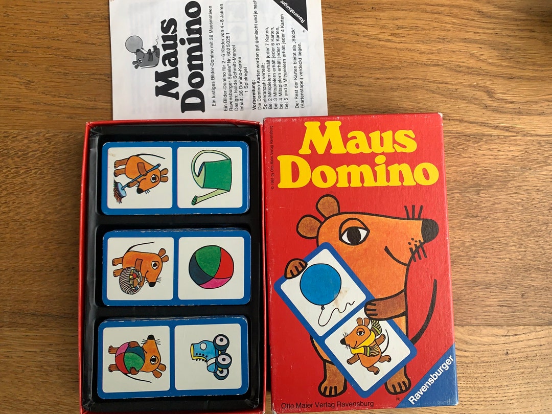 Vintage 1981 Ravensburger Game Maus Domino / Made in Western Germany - Etsy