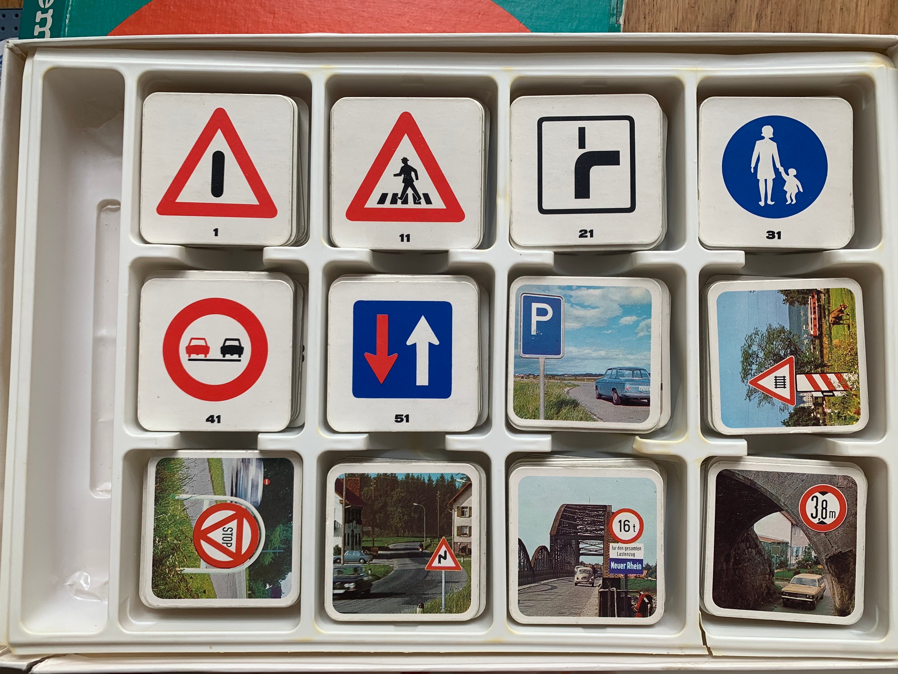 Vintage Ravensburger Traffic Signs Memory Game 1971 Complete - Etsy