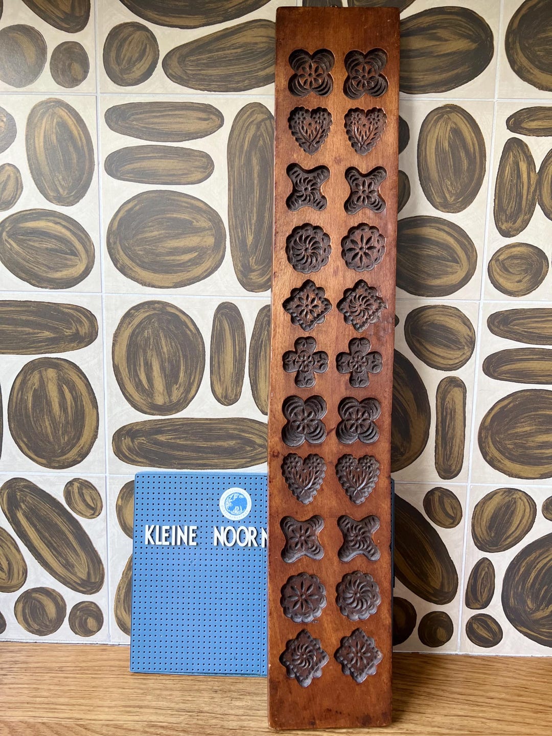 Large Vintage Wooden Speculoos Speculaas Cookie Mold - Speculaasplank ...