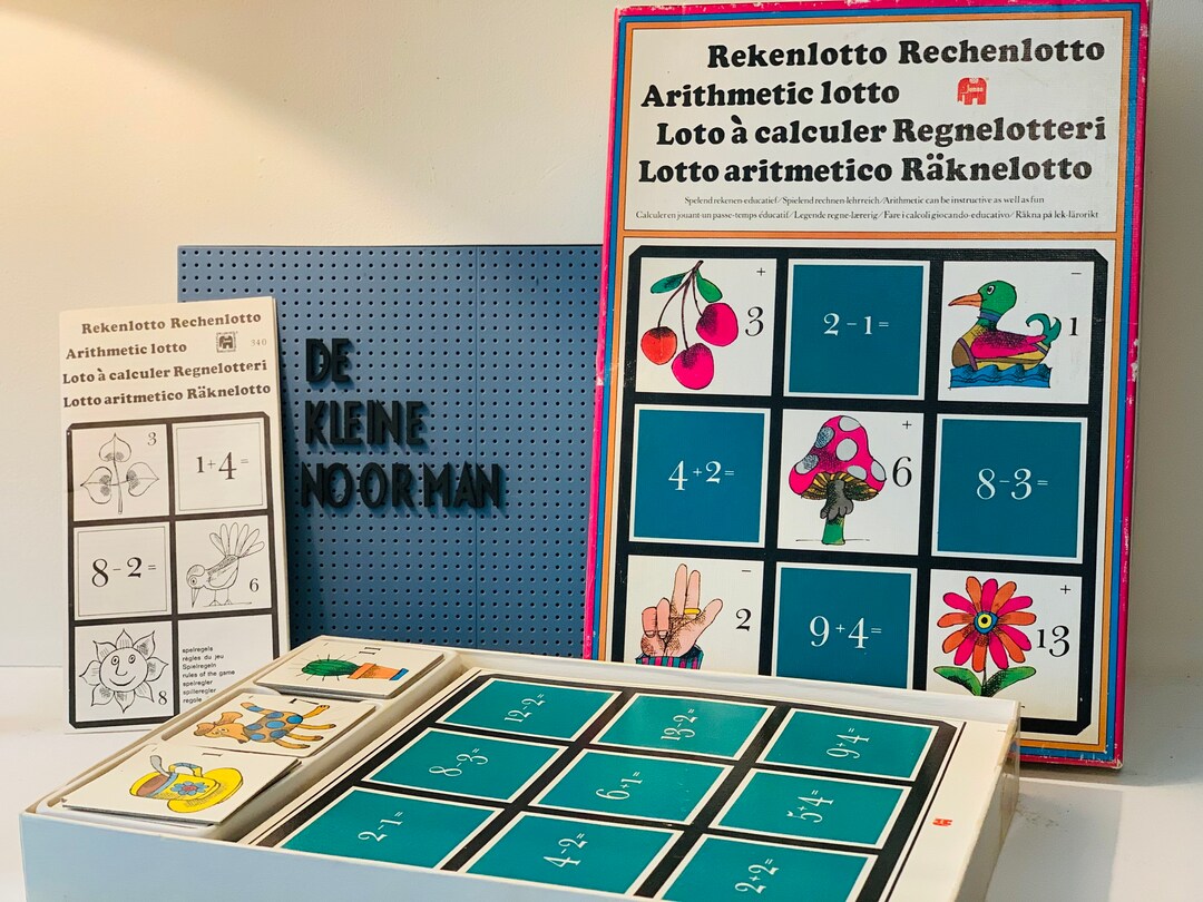 Jumbo 340 Toddler Game - Counting - Arithmetic Lotto - 1977 - Vintage ...