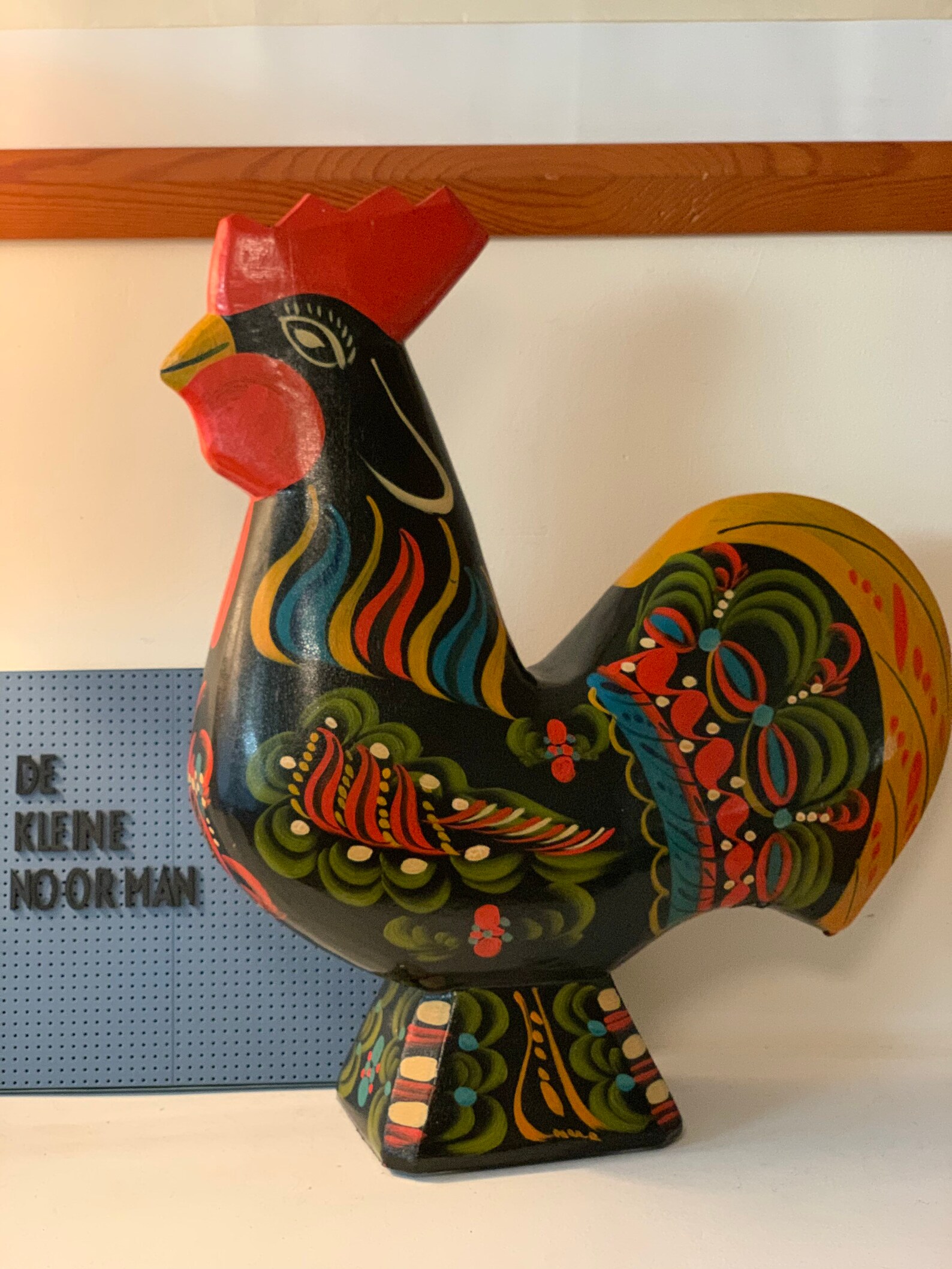 Rare Super Large 45 Cm 17.7 Inch Wooden Swedish Dala Rooster | Etsy