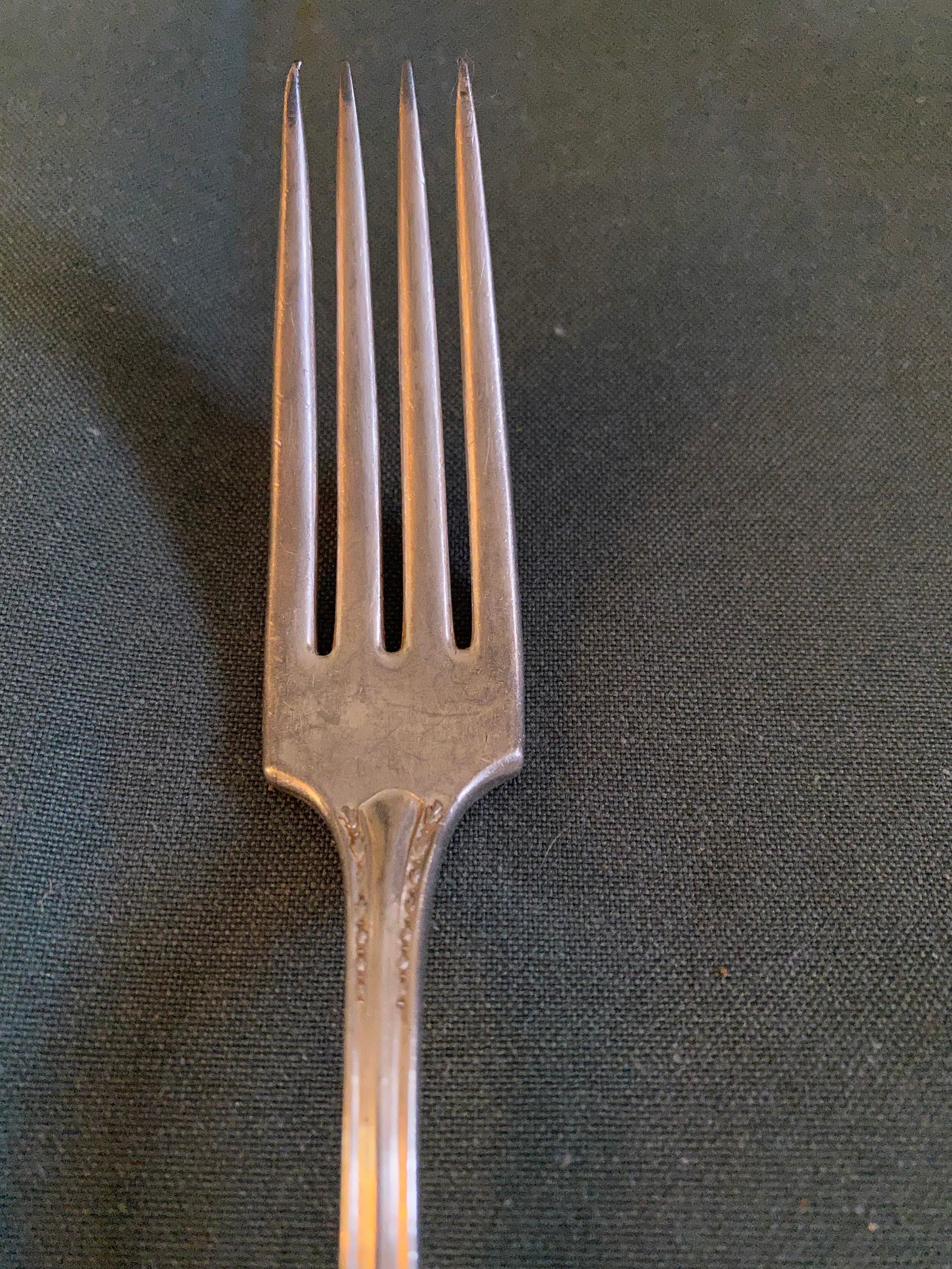 Community Silver Plate Dinner Fork - 1910 Sheraton Pattern ...