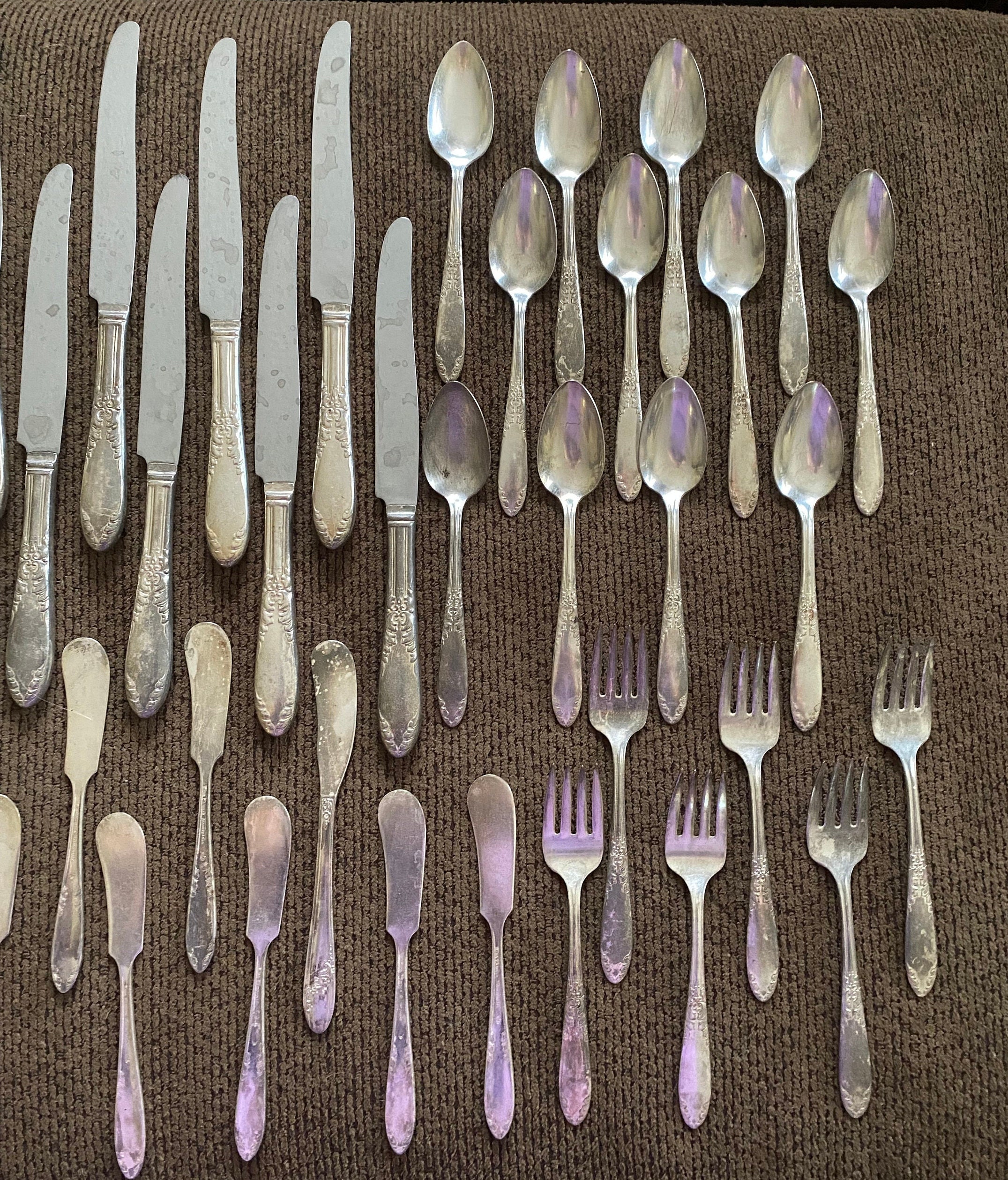National Silver Plate 48 Pieces 1936 / 1951 King Edward Pattern Vintage ...