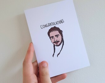 Post malone card | Etsy