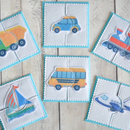 Felt Animal Puzzle Kit Matching Game Montessori Toddler Toy | Etsy