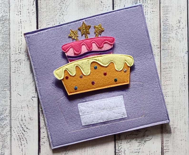 Felt Quiet Book Page: Cake Activity, Waldorf Toy (1-4 Year) - Etsy