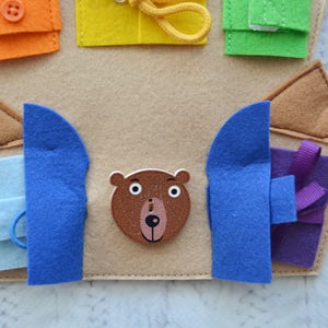 Felt kids Quiet book Busy book for toddler Fine motor skills | Etsy