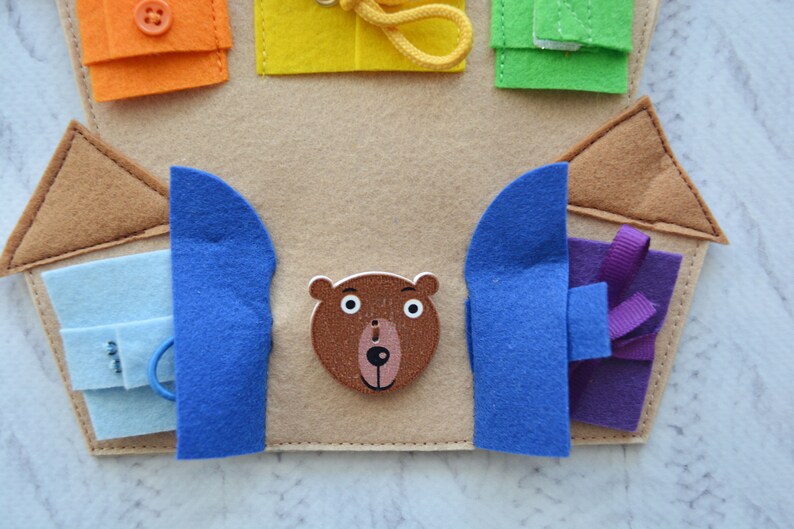 Felt kids Quiet book Busy book for toddler Fine motor skills | Etsy