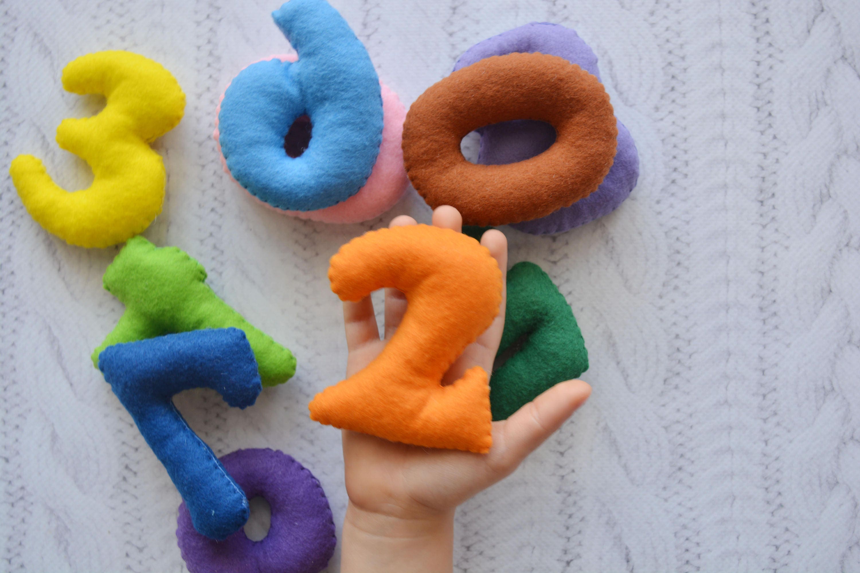 Felt Numbers Educational Toddler Toy Busy Baby Activity Fabric - Etsy India