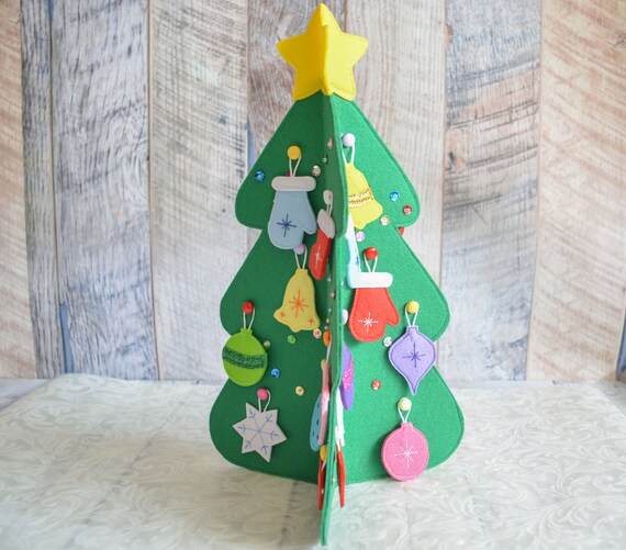 Felt Christmas Tree Advent Calendar Pocket Countdown Christmas | Etsy