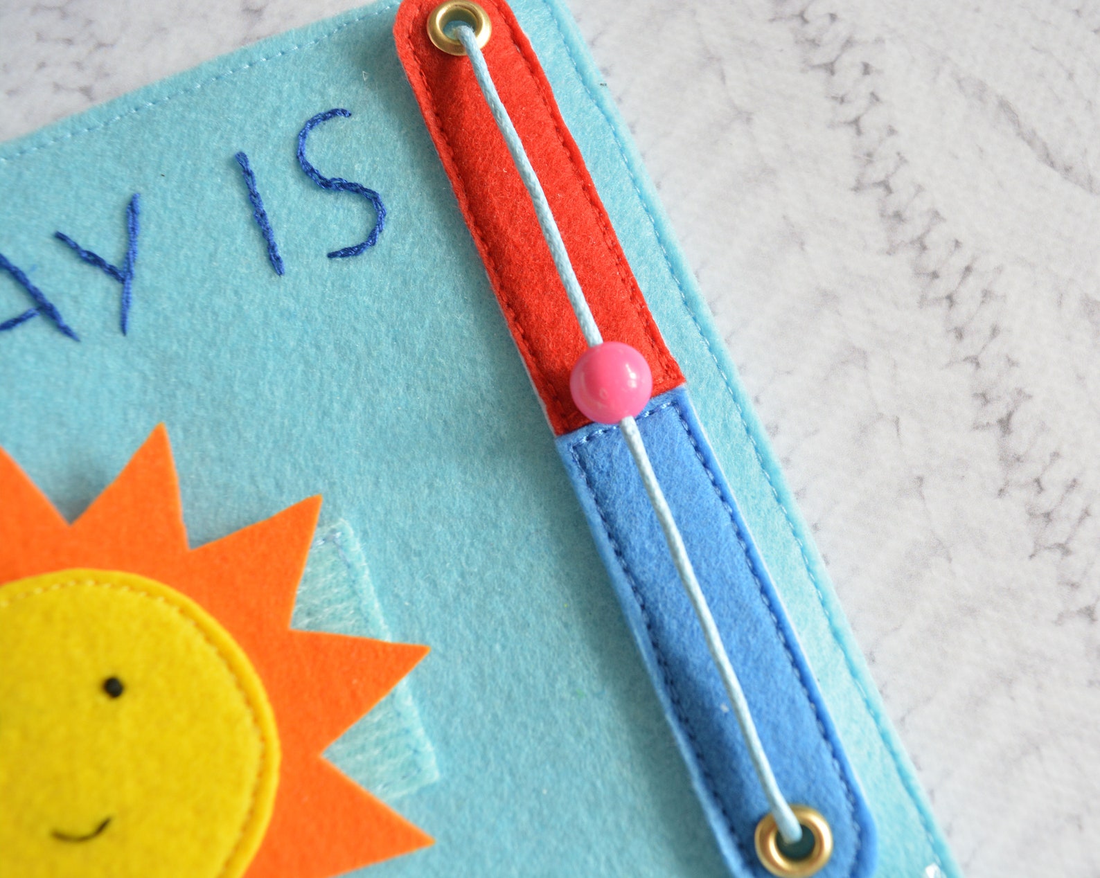 Felt Weather Chart Baby Sensory Board Toddler Quiet Toy Montessori ...