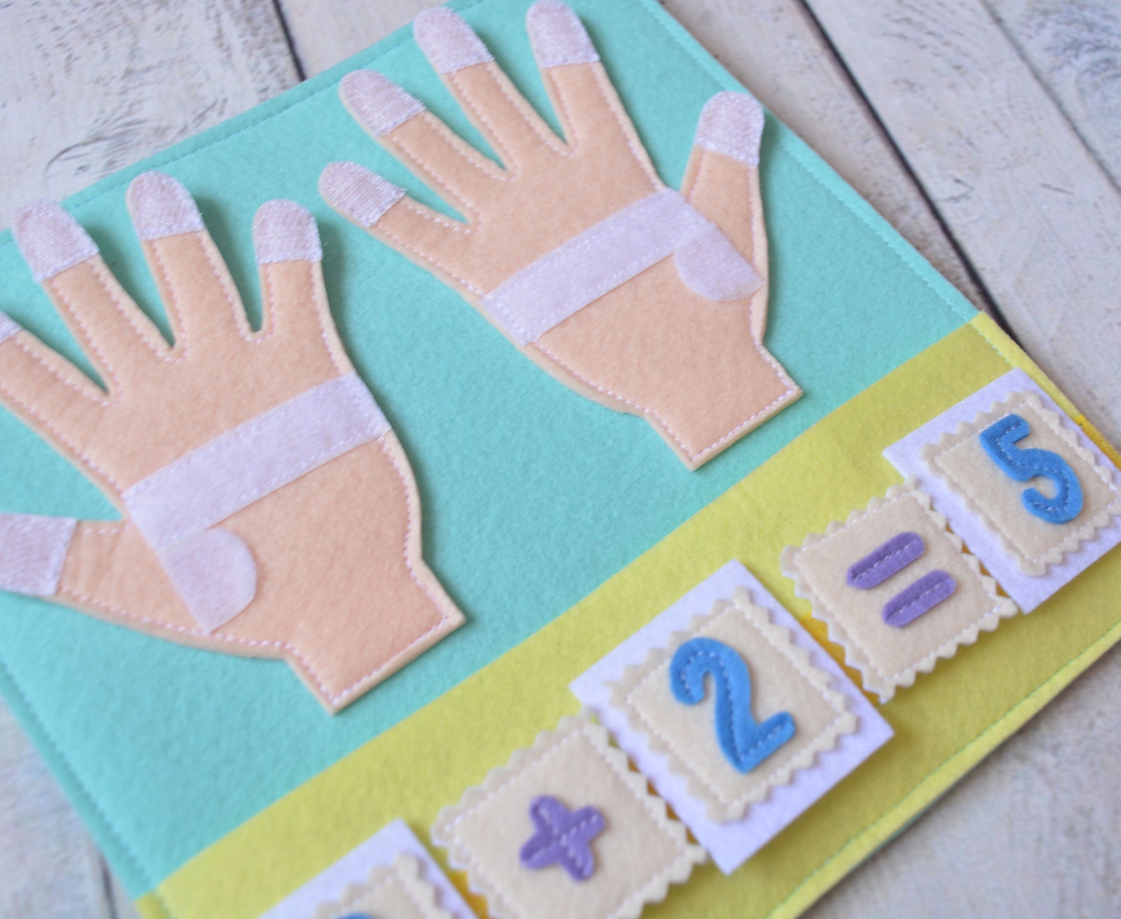 Counting Montessori Activity Book Page Felt Toddler Quet Book | Etsy