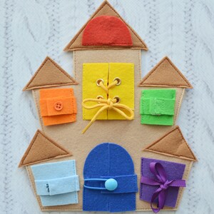 Felt kids Quiet book Busy book for toddler Fine motor skills | Etsy