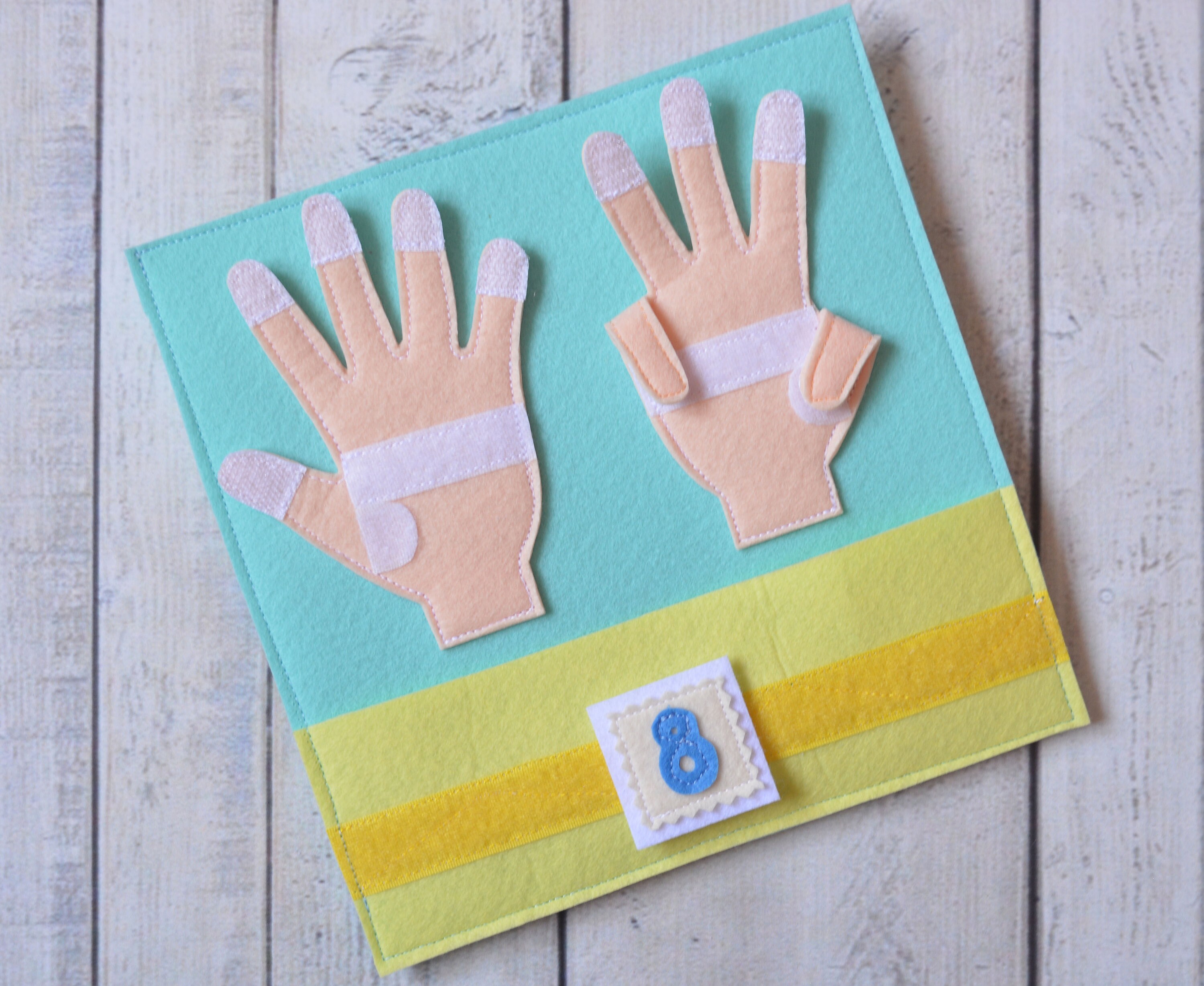 Counting Montessori Activity Book Page Felt Toddler Quet Book | Etsy