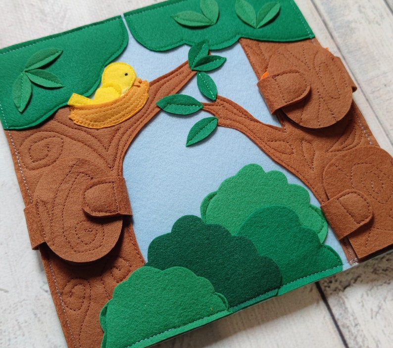 Felt Quiet Book Page: Forest Animals Fidget Toy - Etsy