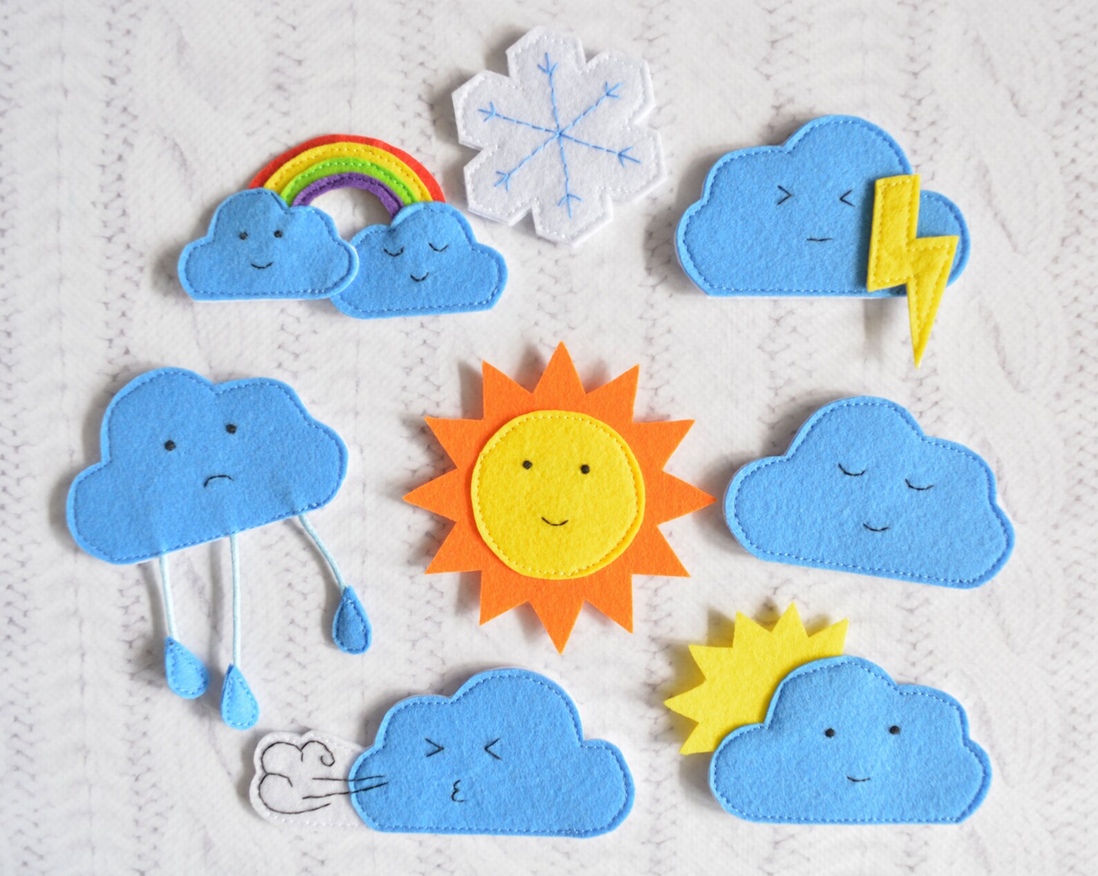 Felt weather chart Baby sensory board Toddler quiet toy | Etsy
