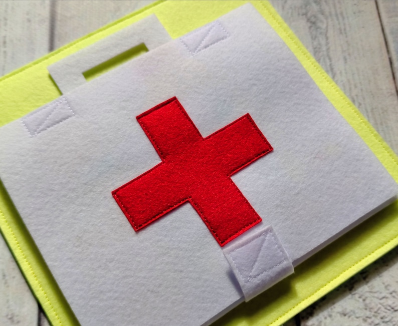 Felt Medical Kit Quiet Book Page: Montessori Toddler Activity - Etsy