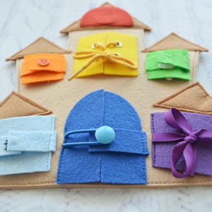 Felt kids Quiet book Busy book for toddler Fine motor skills | Etsy