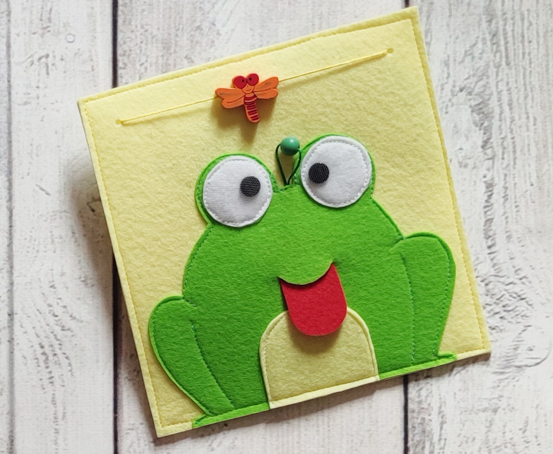 Felt Fidget Toy Busy Book Page Waldorf Toys Baby Quiet Book Page One ...