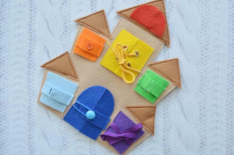 Felt kids Quiet book Busy book for toddler Fine motor skills | Etsy