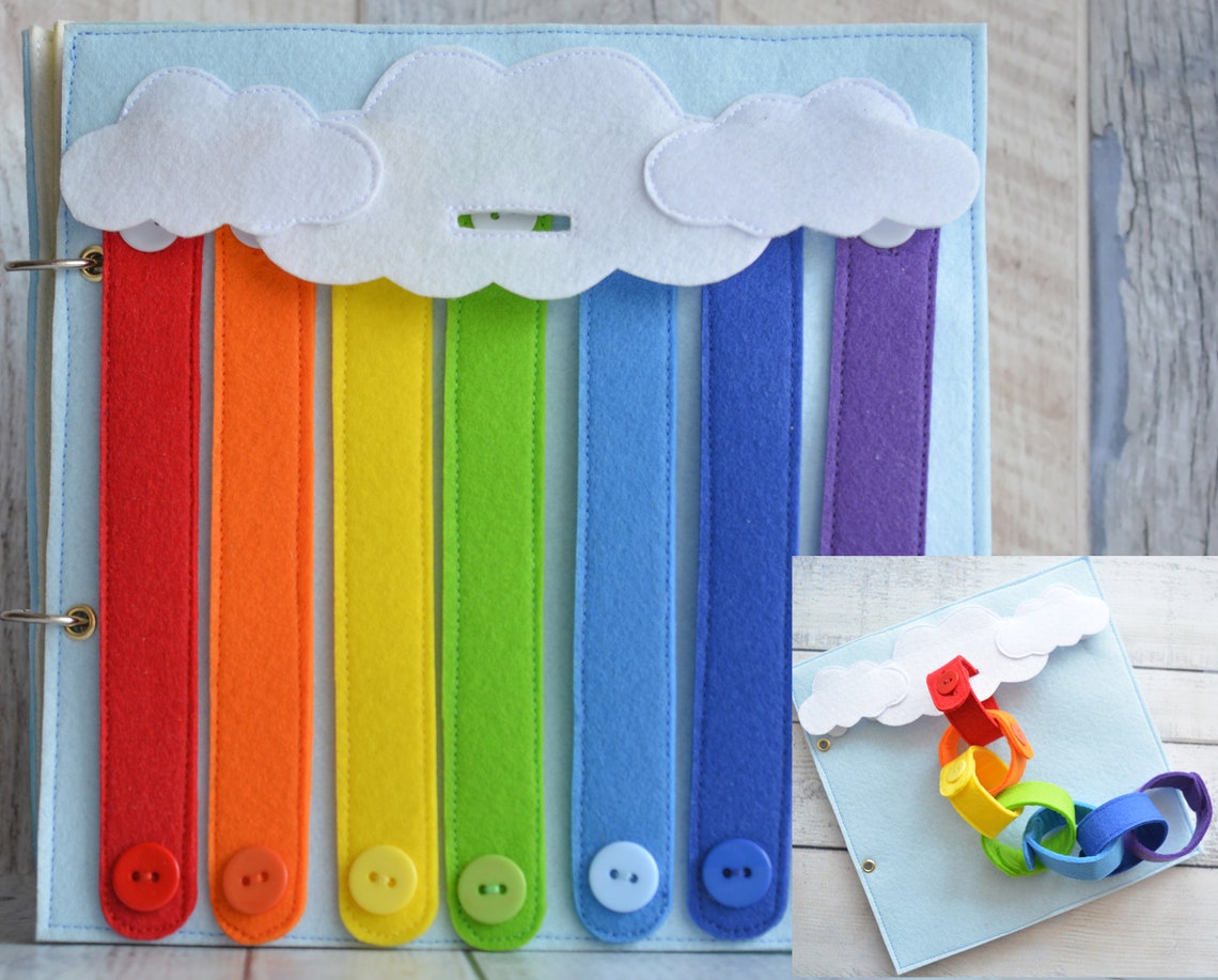 Personalized Quiet Felt Book for Toddler Baby Busy Book - Etsy