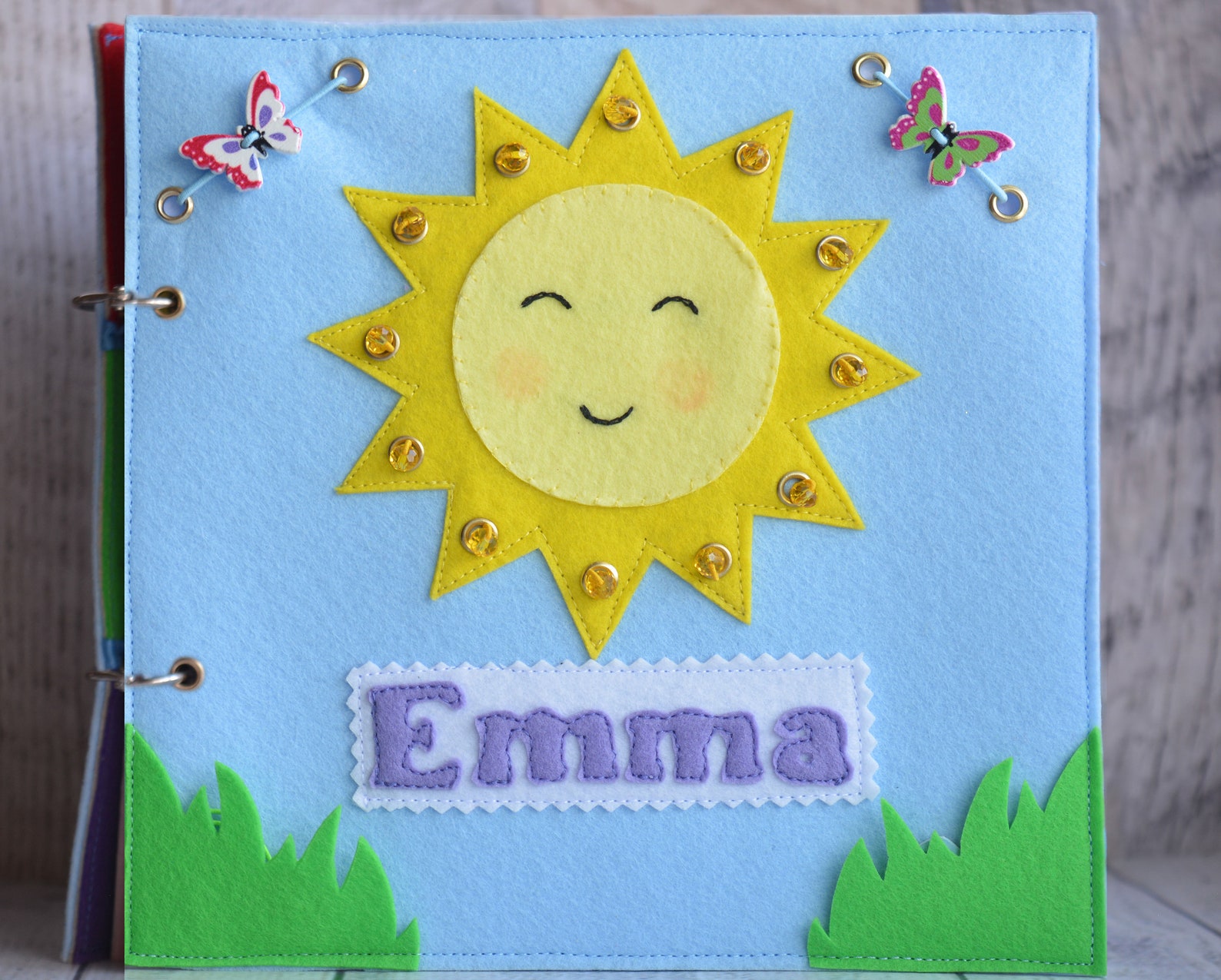 Personalized Quiet Felt Book for Toddler Baby Busy Book - Etsy