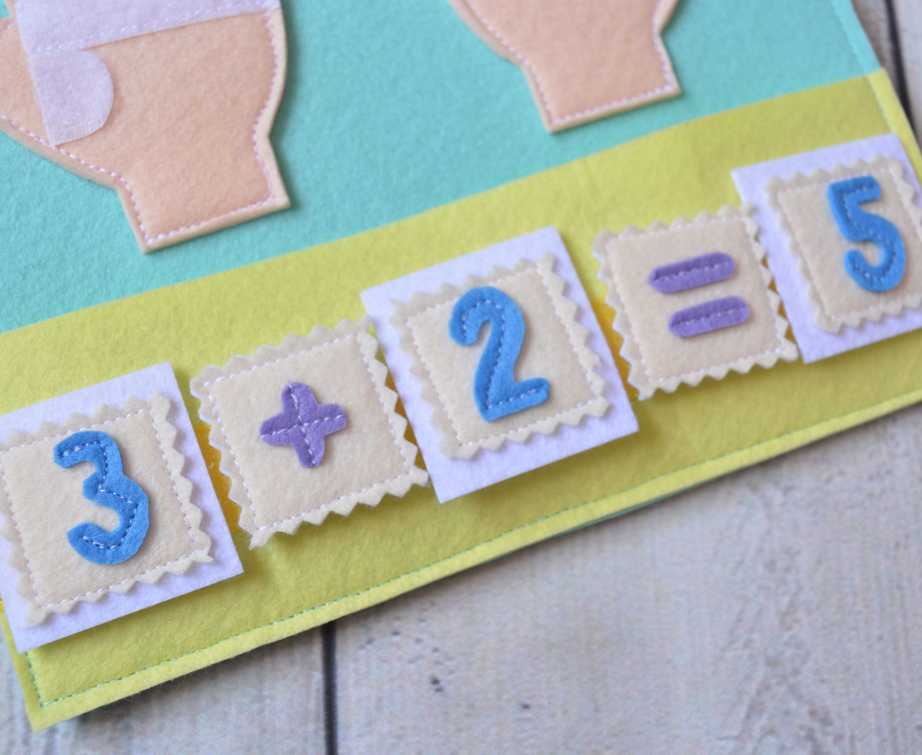 Counting Montessori Activity Book Page Felt Toddler Quet Book | Etsy